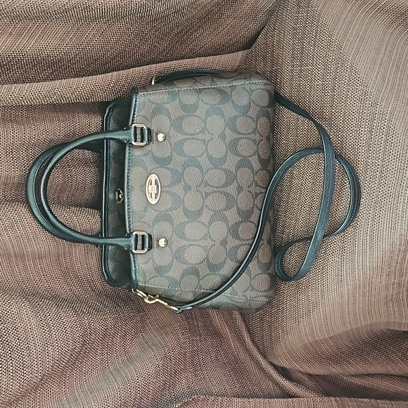 Coach | Bags | Coach Mini Margot Signature Coated Canvas Carryall No ...